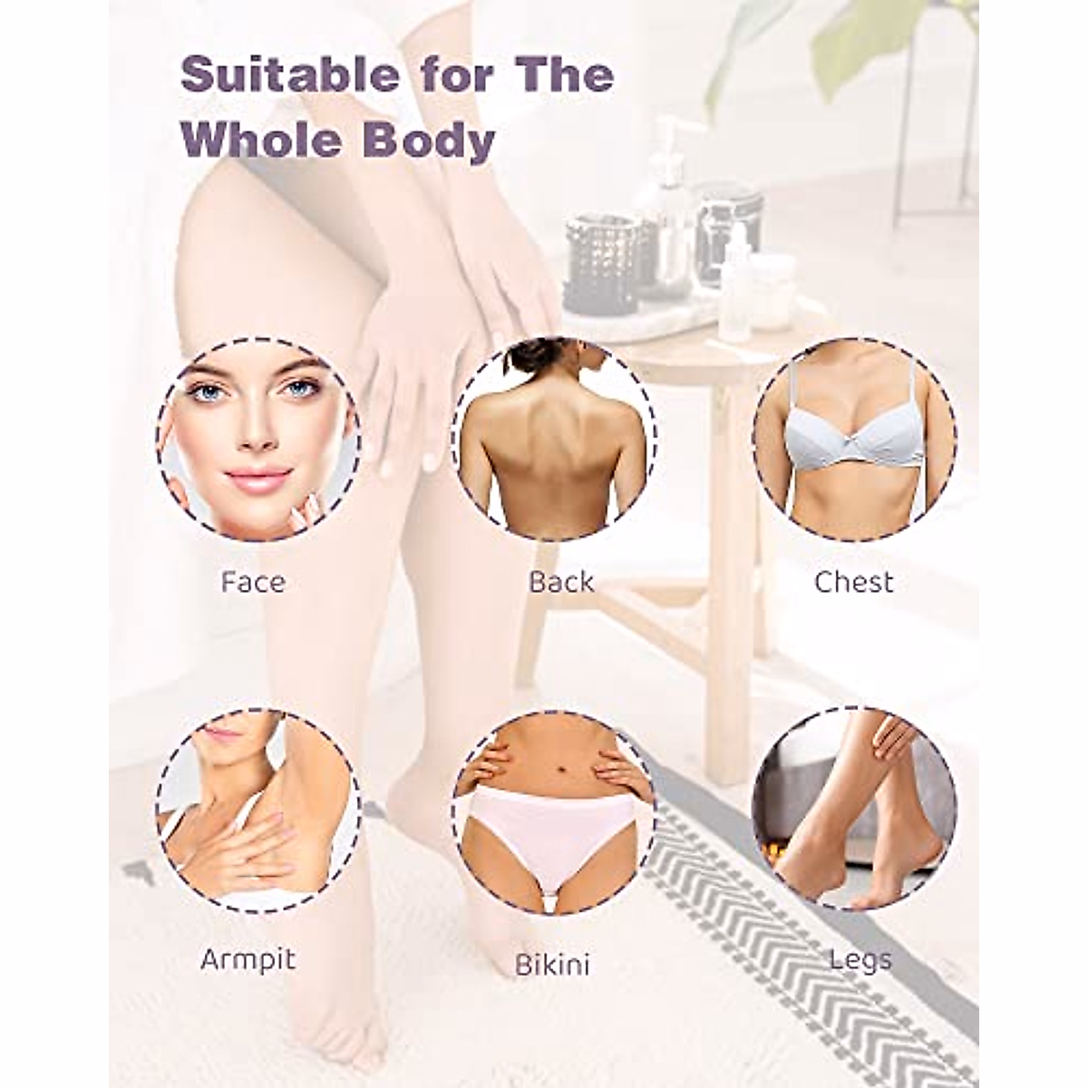 Wax Pot Warmer Professional - At Home Waxing Kit For All Hair Types - Eyebrow, Facial, Bikini etc. (Purple Single Pot)