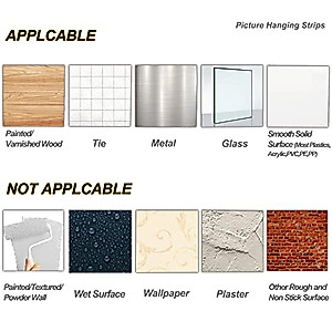 Karsbarwe 48-Pairs(96 Strips) Small Picture Hanging Strips Heavy Duty,Hook and Loop Tape,Water-Resistant Adhesive Strips for Frame Hanging,No Tools Wall Hanging Strips