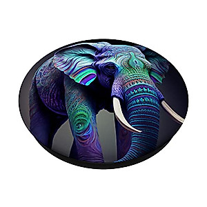 Elephant with Henna Elephant PopSockets Swappable PopGrip
