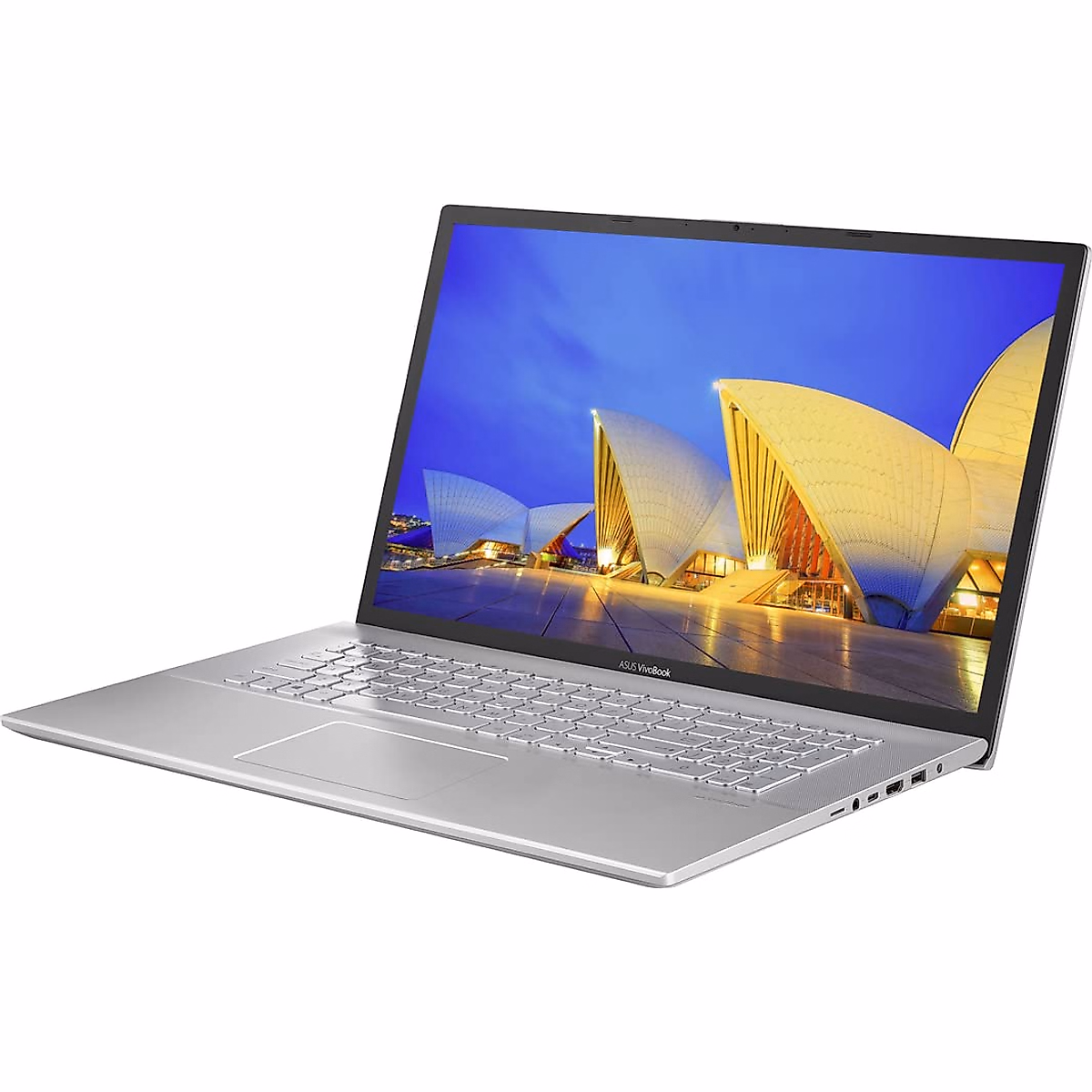 ASUS 2022 Vivobook 17.3" HD+ Laptop, Intel 10th Generation Core i5 1035G1, 12GB RAM, 1TB HDD, Intel HD Graphics, Chiclet Keyboard, HD Webcam, HDMI, Windows 11, Silver, 32GB USB Card