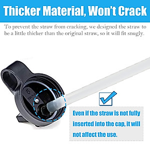 6 pcs Replacement Straws & Protective Flex Bottle Boot compatible with Hydro Flask Water Bottles 12oz to 24oz