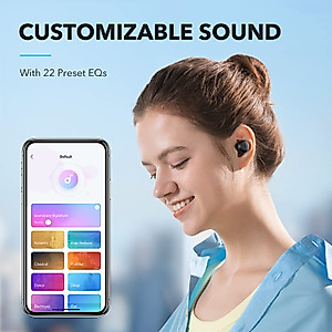 Soundcore by Anker A20i True Wireless Earbuds, Bluetooth 5.3, App, Customized Sound, 28H Long Playtime, Water-Resistant, 2 Mics for AI Clear Calls, Single Earbud Mode (Renewed)