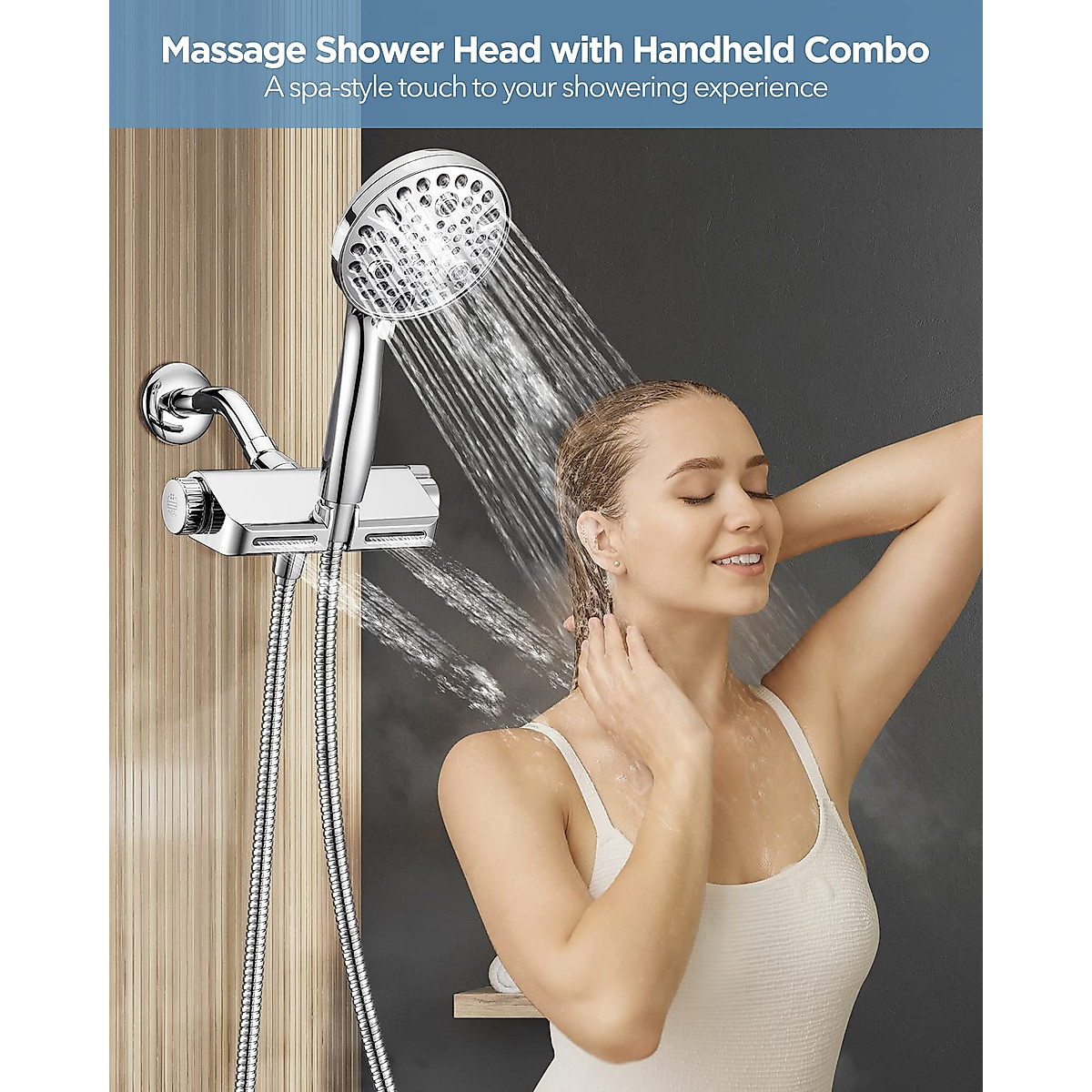 MakeFit Shower Head Filter Replacement Cartridge for MakeFit Filtered Shower Head with Handheld Combo-SSJ731/SW9730 (2-PACK)