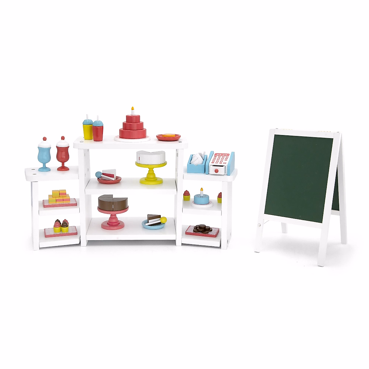 Playtime by Eimmie 18 Inch Doll Furniture - Wardrobe Closet for Doll Clothes & Accessories Storage - Wooden Playsets for American, Generation and Similar 14"- 18" Girl Dolls