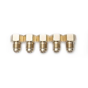 LTWFITTING Brass Flare 5/8" OD x 3/4" Female NPT Female Connector Tube Fitting(Pack of 5)