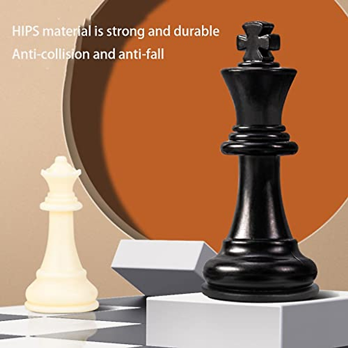 VONGAZ Chess Board Game Chess Set Chess Set, Portable Foldable Chess Board for, Students, Beginners, Adults, Chess Pieces Chess Game Set Chess Board Set