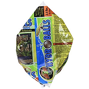 Zoo Med HydroBalls Lightweight Expanded Clay Terrarium Substrate, 2.5 Pounds