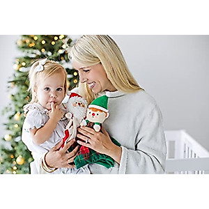 Pearhead Baby's First Christmas Security Blanket, Soft Baby Lovey for Babies, Snuggle Toy Stuffed Animal, Infant and Toddler Security Toy, Baby Boy or Baby Girl Lovie, New Baby Gift, Holiday Lovey