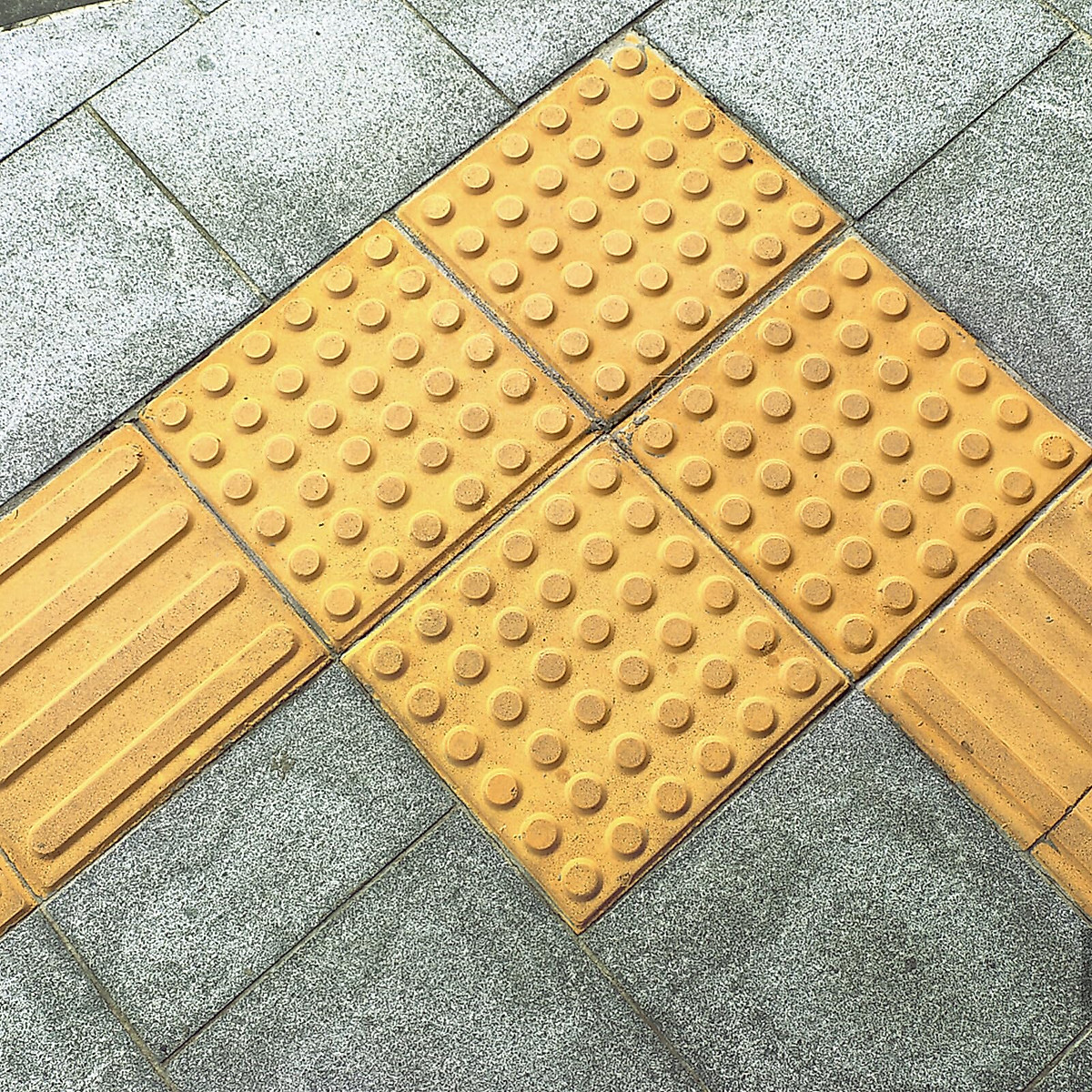 BESPORTBLE 10 Pcs Blind Brick Outdoors Stickers Decorative Blinds Decorative Stickers Tactile Paving Tiles Plastic Blind Floor Tiles Blind Tracks Brick Practical Blind Brick Blind Road Supply