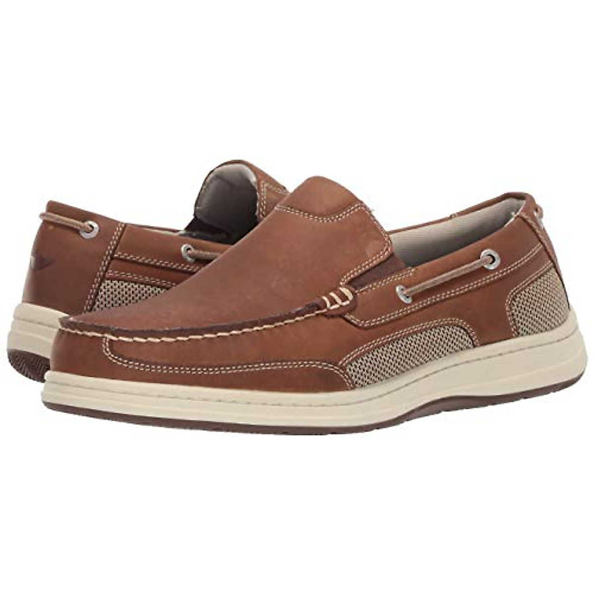 Dockers Men's Tiller Boat Shoe, Dark Tan, 10 W US