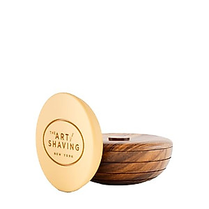 The Art of Shaving Shaving Soap Set - Shave Soap Refill with Wood Shaving Bowl, Protects Against Irritation, Sandalwood, 3.3 Ounce