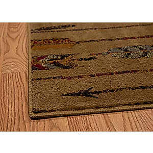 United Weavers of America Affinity Quilted Arrow Rug - 7ft. 10in. x 10ft. 6in. Natural Southwestern Area Rug with Jute Backing