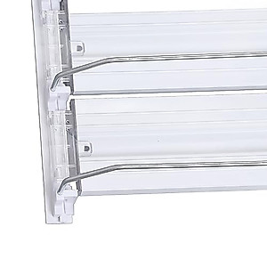 Refrigerator Soda Can Organizer, Drink Automatic Pusher Glide ABS Width White for Supermarkets (38cm)