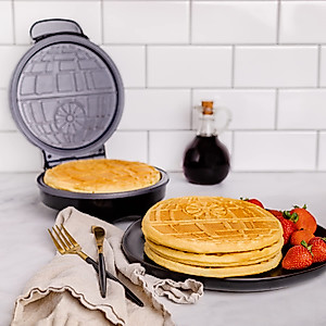 Uncanny Brands Star Wars Halo Death Star Waffle Maker- Death Star on Your Waffles
