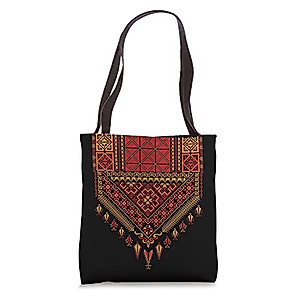 Palestine Women Islam Folklore Palestinian Thobe Girls Dress Tote Bag