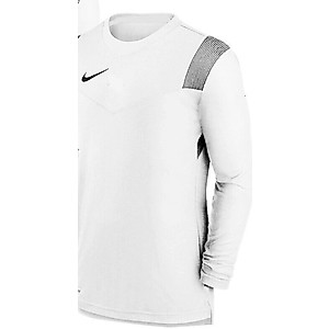 Nike Men's Player Long Sleeve Dri Fit Top CW3539 100 Size Large White/Black