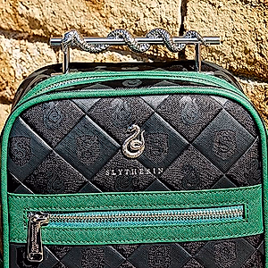 Loungefly Harry Potter: Slytherin Mini-Backpack with Wand Handle, Amazon Exclusive