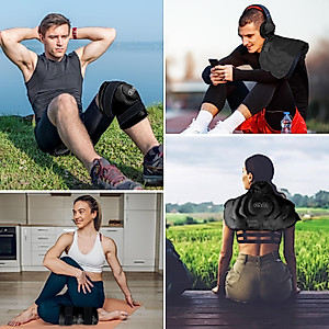 REVIX 20'' XXXL Reusable Ice Knee Wrap for Discomfort Reduction, Cold Therapy Gel Pack for Knee, Back, Shoulder Relaxation and Post-Workout Recovery, Soft Plush Lining Cold Pack