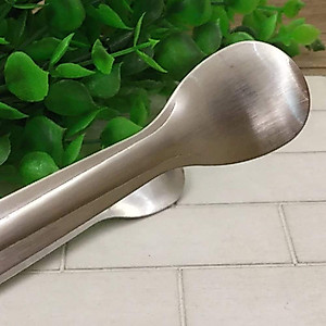 RUGVOMWM Stainless Steel Lace Side Sugar Clamp Tongs Ice Coffee Bar Buffet Kitchen Spoon