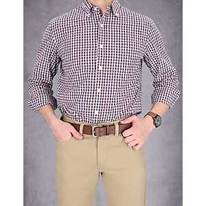 Timberland mens Classic Leather Jean Belt 1.4 Inches Wide, Brown, 36