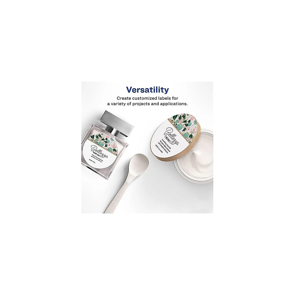 Avery Glossy White Labels with Sure Feed Technology, 3" Round Labels, Print to The Edge, Laser/Inkjet, 60 Labels (22891)