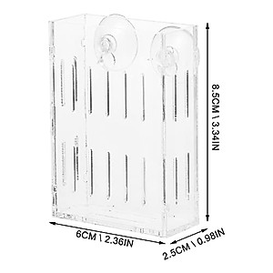 Mipcase Aquatic Plant Cup- Acrylic Fish Tank Water Plants Planter, Aquarium Planter Holder with Suction Cup, Aquarium Fish Tank Frame