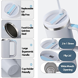 CHONG SHENG 40OZ Coffee Mug for Mama-to-be, Gifts for Mama Birthday Christmas, Mother’s Day Gifts for Mom from Daughter Son Kids, Mamasaurus Tumbler