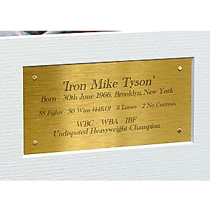 Kitbags & Lockers Mike Tyson 12x8 A4 Autographed Signed Photo Photograph Picture Frame Boxing Gift Poster Gold