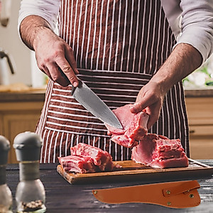 Hemoton Leather Holster 2pcs Scabbard Holster Leather Mini Butcher Leather Protector