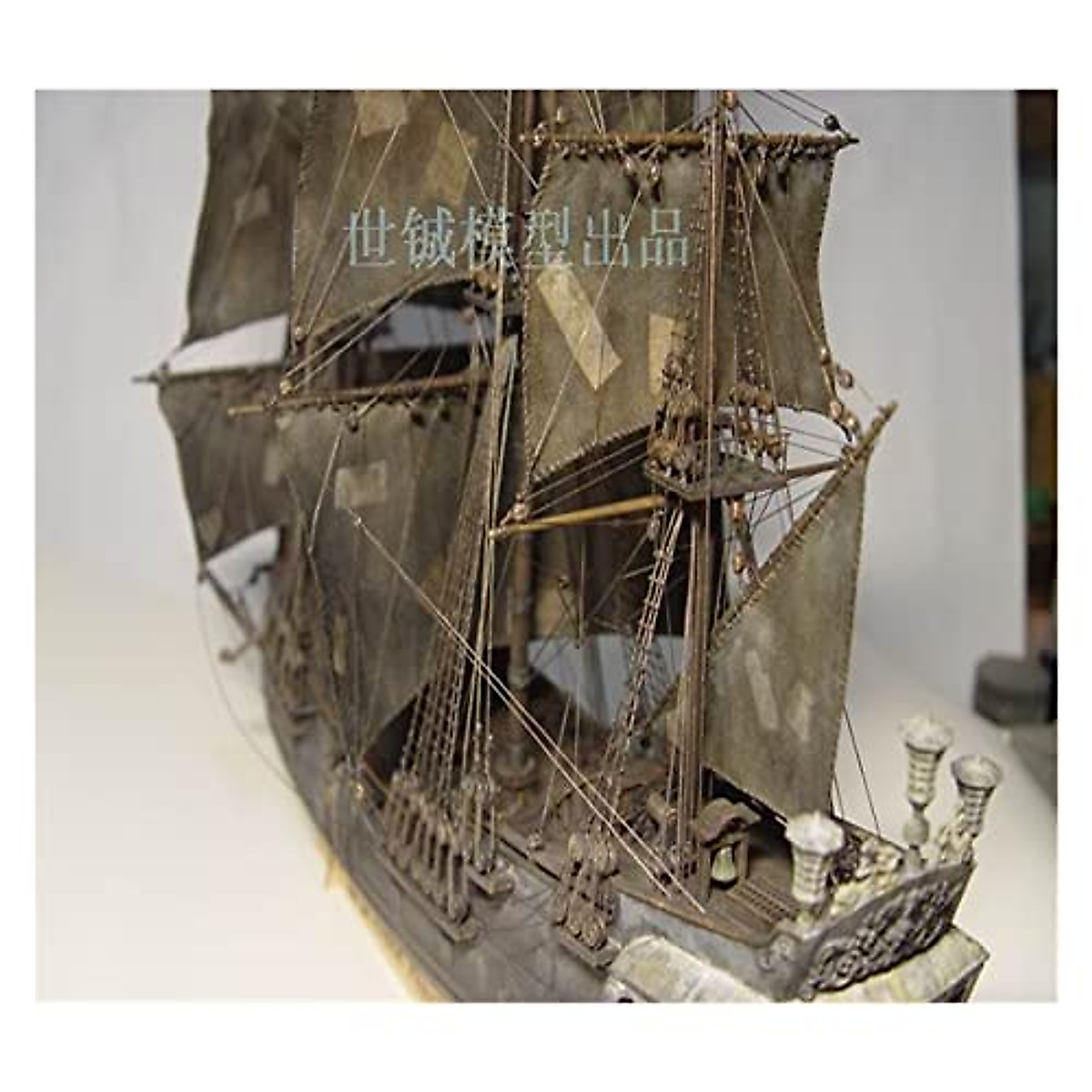 3D Pirate Wooden Kits 1: 96 Pirates of The Caribbean Black Pearl Wooden Sailboat Model Kit Collection Ornaments Display