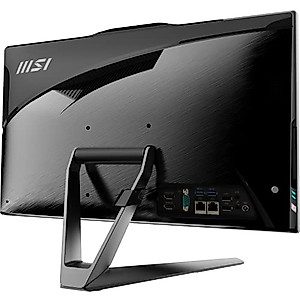 MSI PRO AP222T All-in-One Desktop: Intel Pentium Gold G7400, 4GB DDR4 2666MHz, 128GB NVMe SSD, Anti-Flicker, Less Blue Light, BT 5.0, Windows 11 Pro: 13M-068US,Black