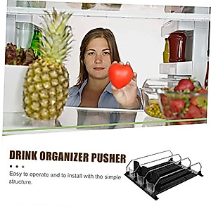 ULTECHNOVO 3pcs Drink Pusher Mini Drinks Vending Machine Bottle Dispenser Supermarket Drink Puller Soda Bottle Organizer Slide Out Drink Shelves To Stack Abs Combination Soda Bottle Dispenser