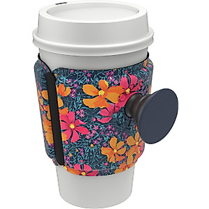 PopSockets PopThirst Cup Sleeve, Drink Holder, Koozie - Flower Power