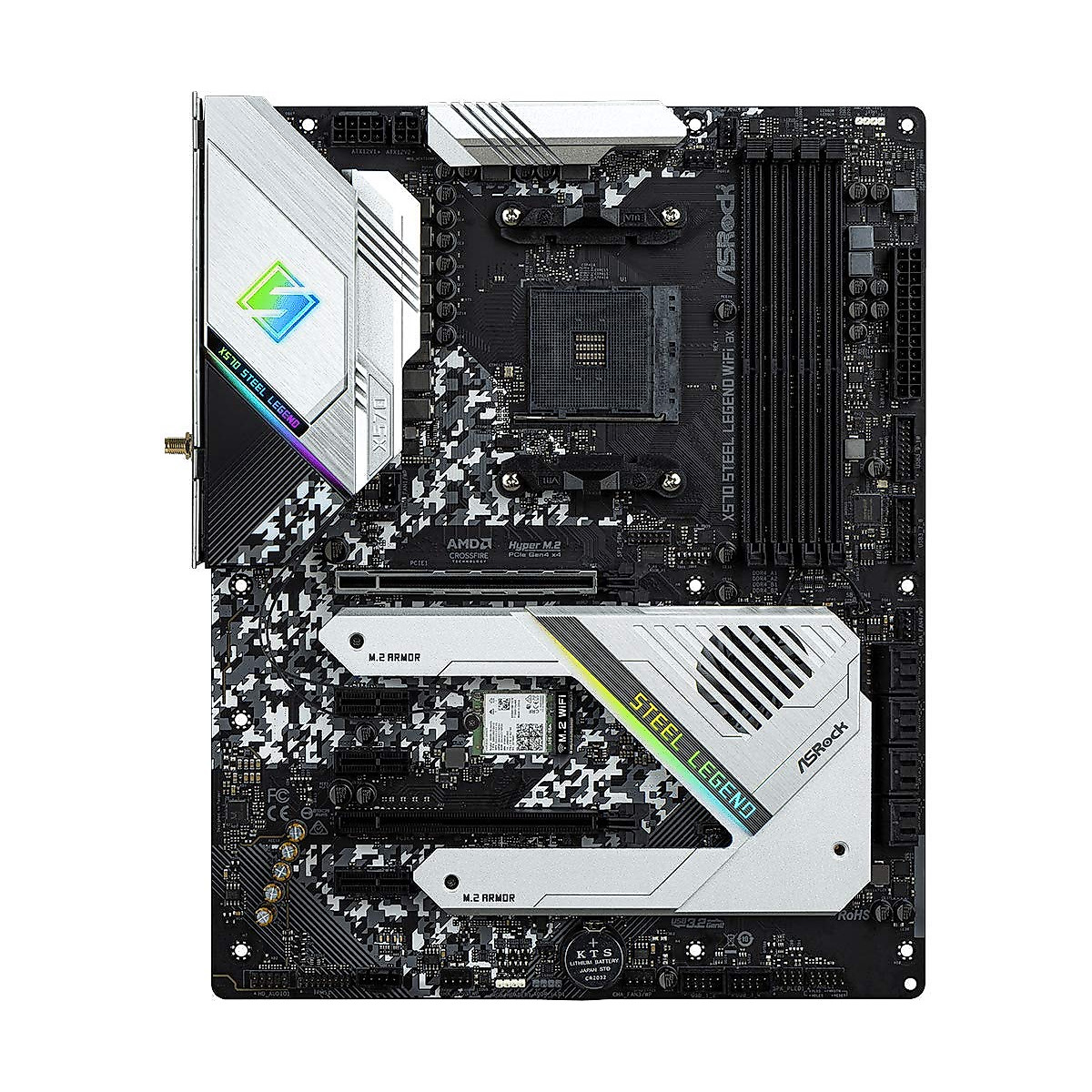 ASRock X570 Steel Legend WiFi AX AM4 AMD X570 SATA 6GB/S ATX AMD Motherboard