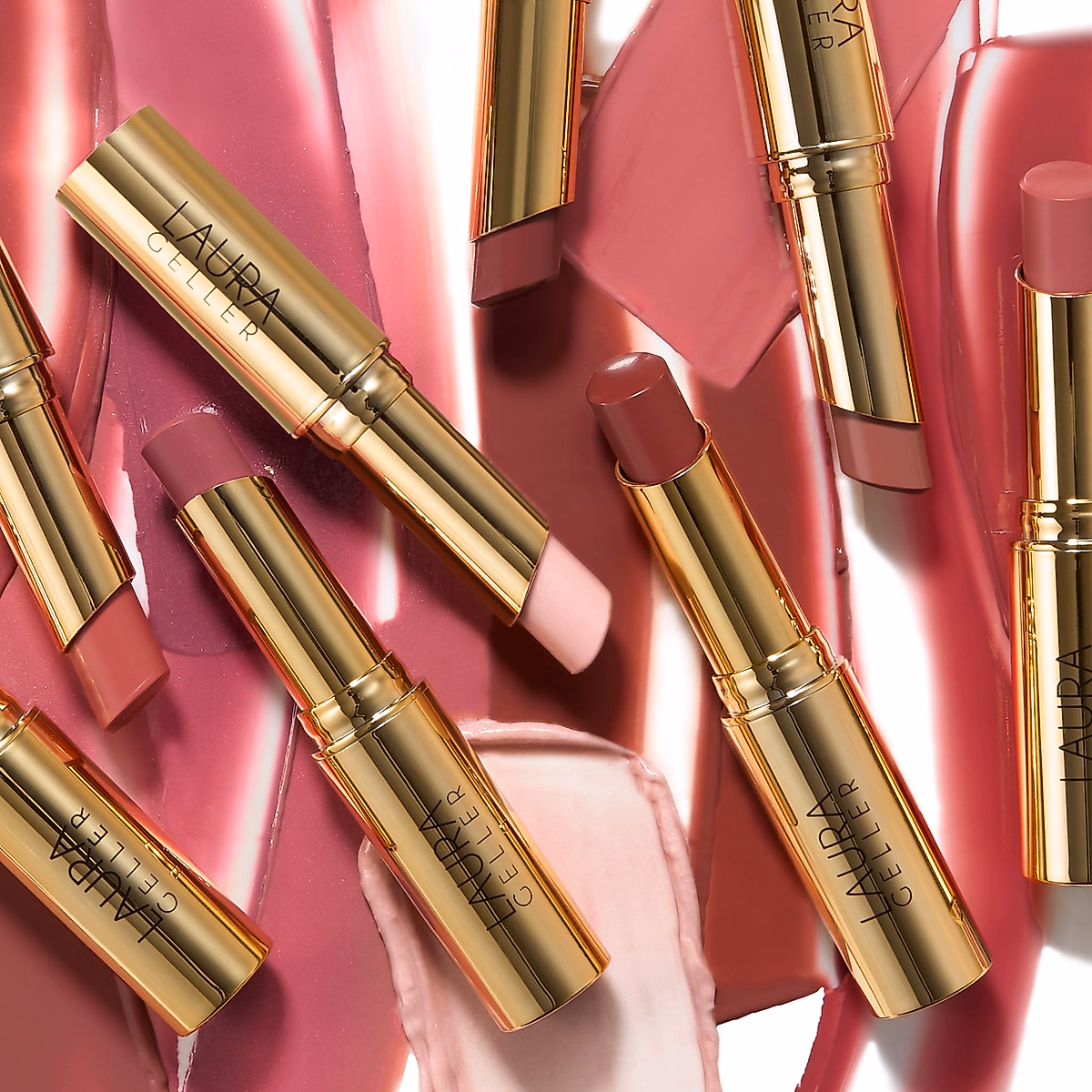 LAURA GELLER NEW YORK Jelly Balm Moisturizing Tinted Lip Balm - In the Buff - Hydrating Vitamin E - Semi-Shine Finish