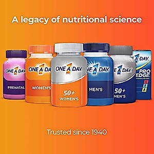 One A Day Women’s 50+ Multivitamins, Multivitamin for Women with Vitamin A, C, D, E and Zinc for Immune Health Support*, Calcium & more, 100 count