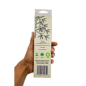 Bamboo Straws Drinking Reusable- Includes FREE Cleaning Brush and FREE Travel Pouch- Eco-Friendly, Zero Waste, Compostable and Biodegradable Straw for Tea, Coffee, Water and Juice- 10-Pack