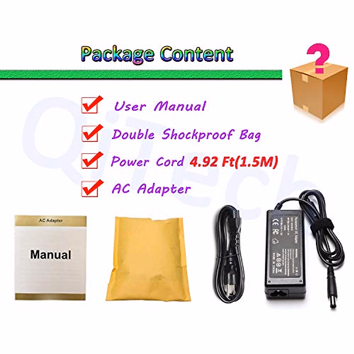 65W 18.5V 3.5A HP 2000 Laptop Charger Replacement for HP Pavilion DV7 DV6 G6 G7 DV5 DV4 DM4 G62 G72 AC Adapter Power Supply Cord