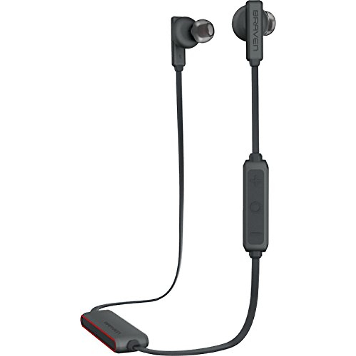 Braven Flye Sport Bluetooth Earbuds - Grey / Red