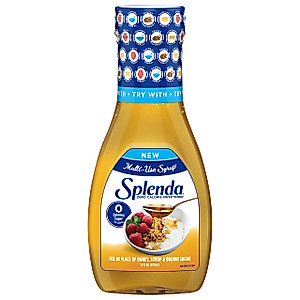 Splenda Multi-Use Syrup, Zero Calorie, Sugar Free Substitute for Maple Syrup, Honey, Agave and Brown Sugar, Allulose Liquid Sweetener, 8oz Bottle