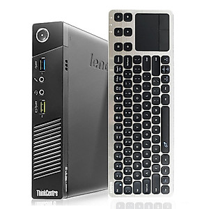 Lenovo Micro Desktop Computer Thinkcentre M93p Mini Business PC,Intel Quad Core i7,16GB RAM,512GB SSD,Wireless HTPC Keyboard,Windows 10 Pro(Renewed)