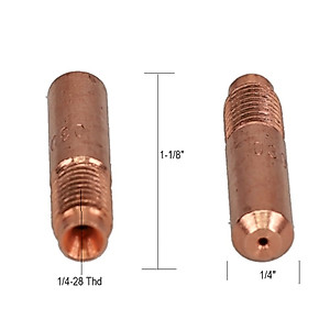 STARTECHWELD 000067 Mig Welding Contact Tips .030" 000-067 for Miller M10 M15 M25 M40 M100 Hobart H9 H10 MIG Weld Guns (Pack of 25)