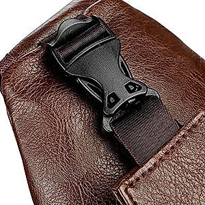 Askfairy Men's Crossbody Bags with USB Charging Port Chest Bag,Portable Shoulder Bag