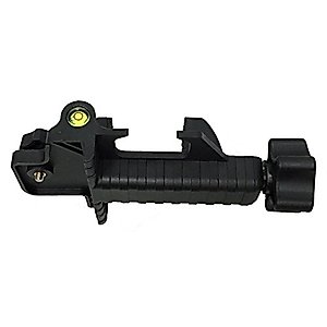 AdirPro Universal Rotary Laser Detector (LD-8) - Digital Rotary Laser Receiver with Dual Display and Built-In Bubble Level, Compatible with All Red Rotary Lasers - Rod Clamp Included