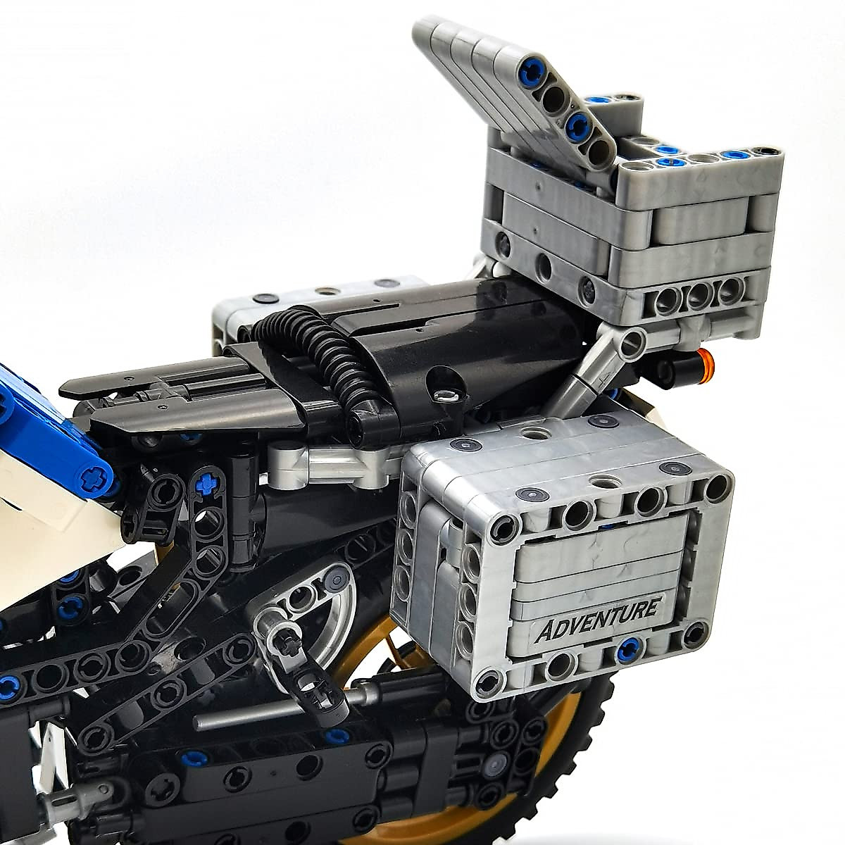 ShupBear Creator Expert Blue Super Adventure Motorcycle Set,Adult Car Model,Building Blocks 948 PCS