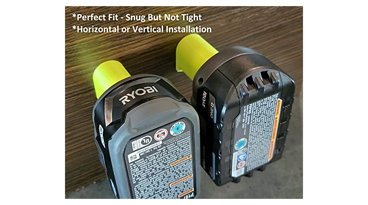 Ryobi 18V Cordless Tool & Battery Mounts - 12 Pack
