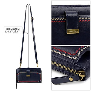 Perlvin Alinne Rfid Blocking Small Crossbody Wallet Purse for Women Lightweight Handbags Clutch with Phone Pocket