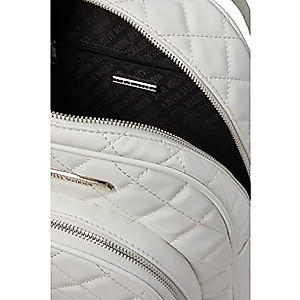 Steve Madden Bjordan Quilted Backpack White Solid Quilted One Size