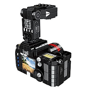 NC Uvini Building Blocks Camera, DIY STEM Toys, Building Construction Brick Set Best Gift for Adult, Teens, Collectible Model Digital Camera to Build 407pcs