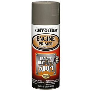 Rust-Oleum 249340 Automotive High Heat Primer Spray Paint, 12 Ounce (Pack of 1), Gray